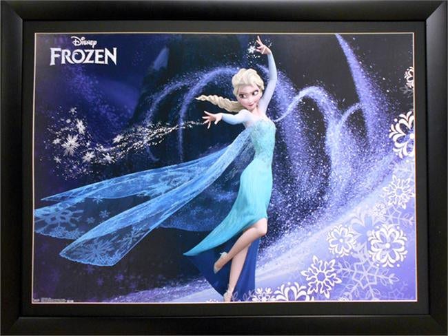 Disney 'Frozen Princess' Cartel enmarcado - Etsy España