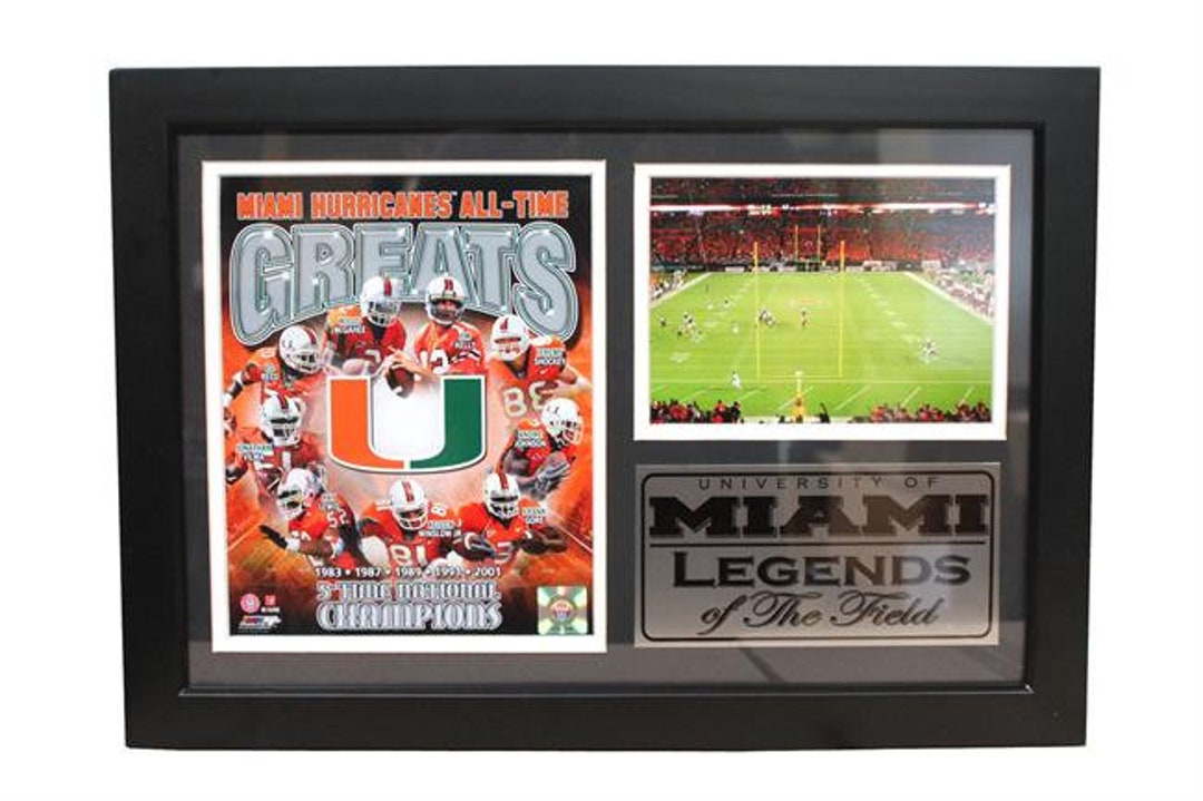 Miami Hurricanes All-time Greats 12x18 Photo Stat - Etsy