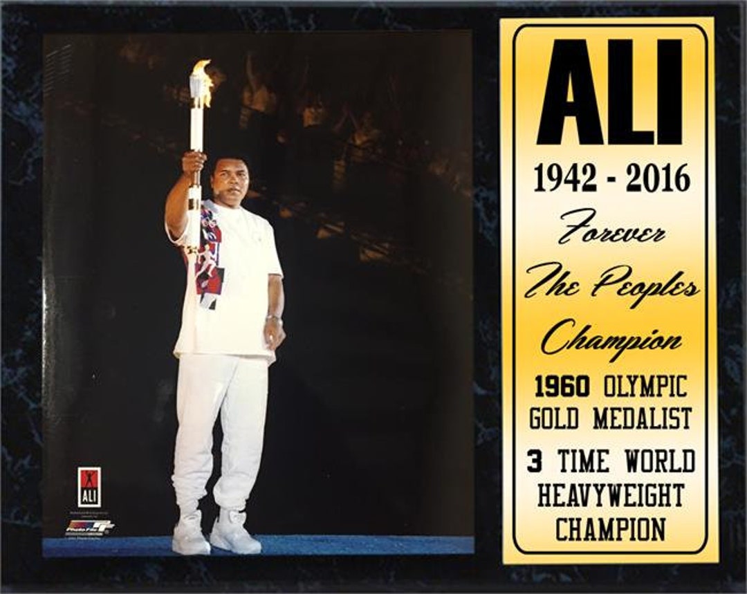 12 X 15 Deluxe Frame - Muhammad Ali - "ali With Olympic Torch" - Etsy