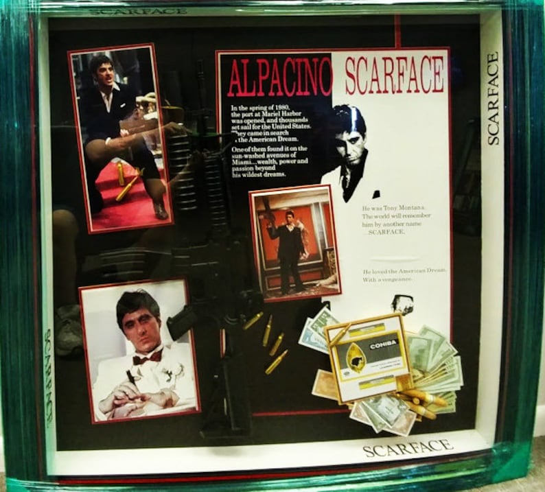 Al Pacino - Scarface Movie Shadowbox Frame - Etsy
