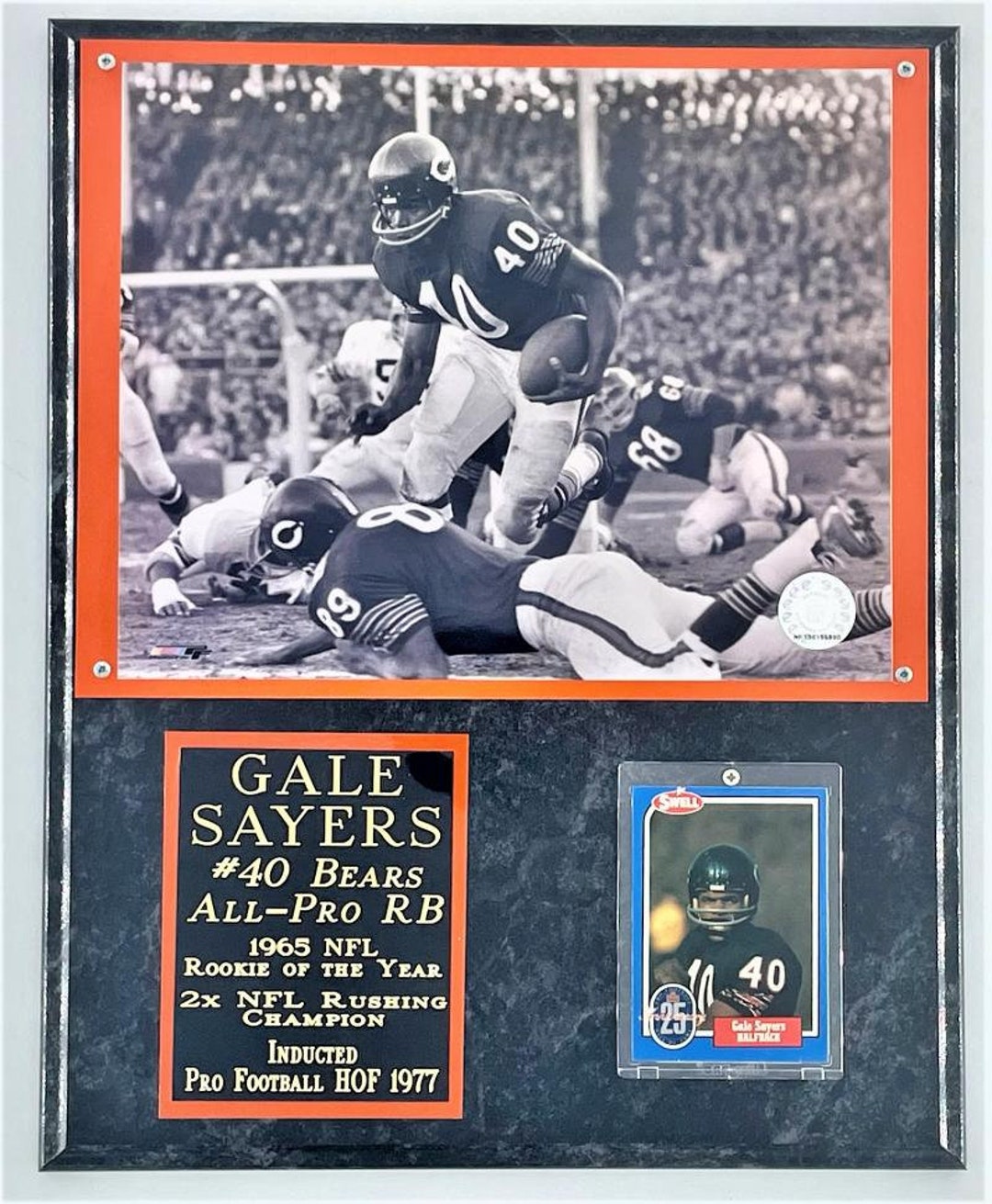 Gale Sayers Plaque--chicago Bears - Etsy