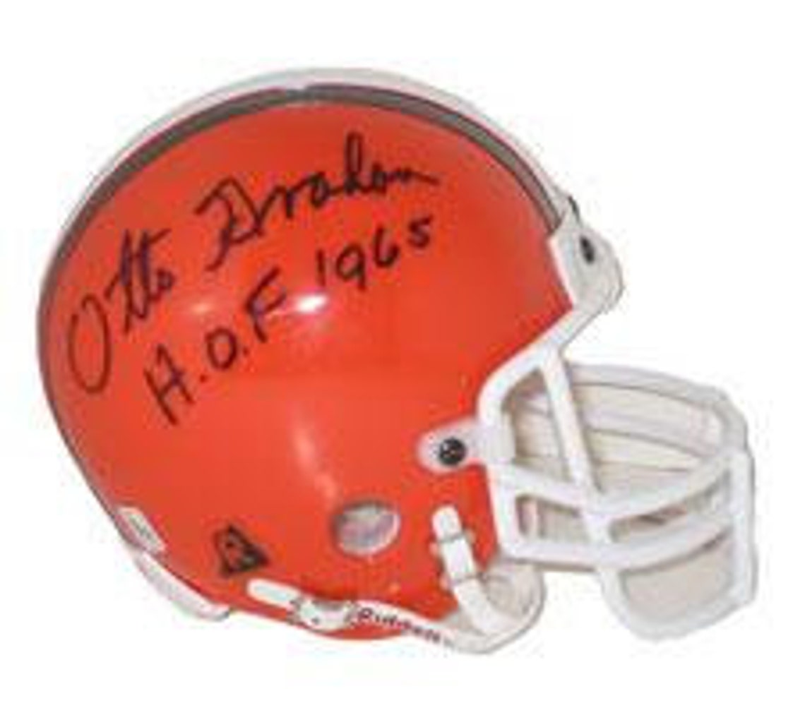Otto Graham Autographed Helmet Cleveland Browns Throwback Authentic ...