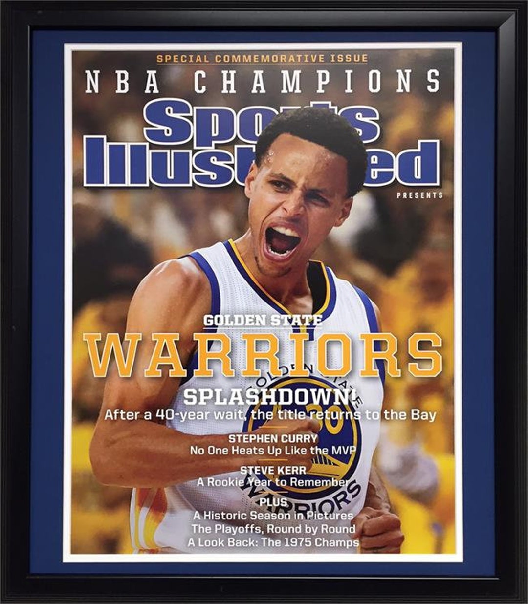 20x24 Custom Frame - Stephen Curry Golden State Warriors SI Cover - Etsy