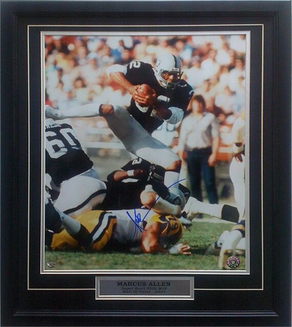20x24 Autographed Frame Marcus Allen Oakland Raiders | Etsy