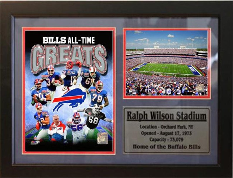 12x18 Photo Stat Frame - Buffalo Bills Greats - Etsy