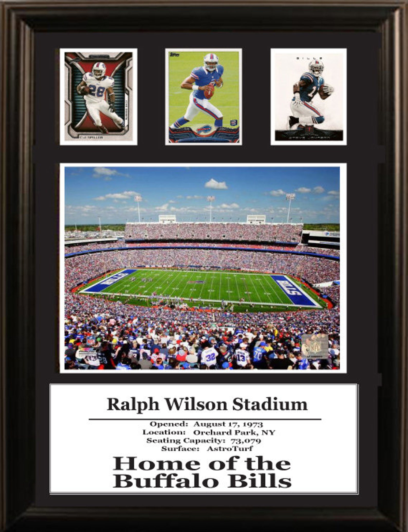 12X18 Three Card Frame - Buffalo Bills - Etsy