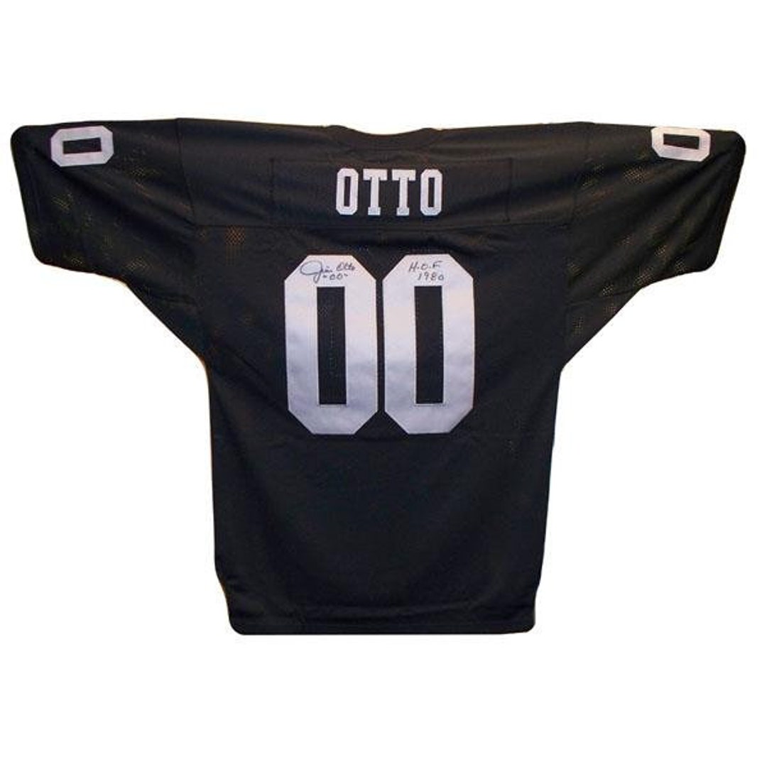 Jim Otto Autographed Jersey Authentic Oakland Raiders Black With 00 ...