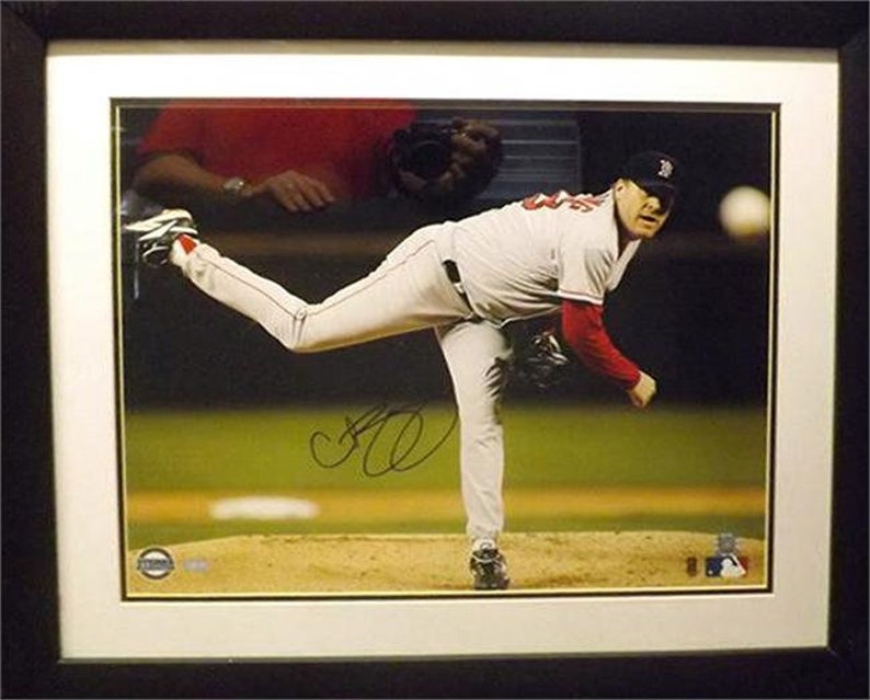 20x24 Autographed Frame - Curt Schilling Boston Red Sox - Etsy