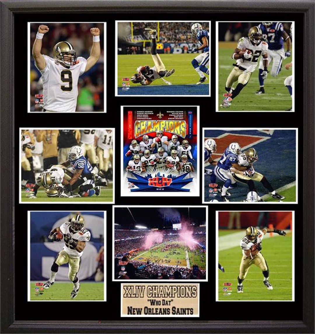30x34 9 Photo Collage New Orleans Saints Champions - Etsy Canada