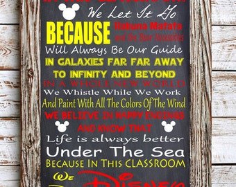 Disney classroom decor | Etsy