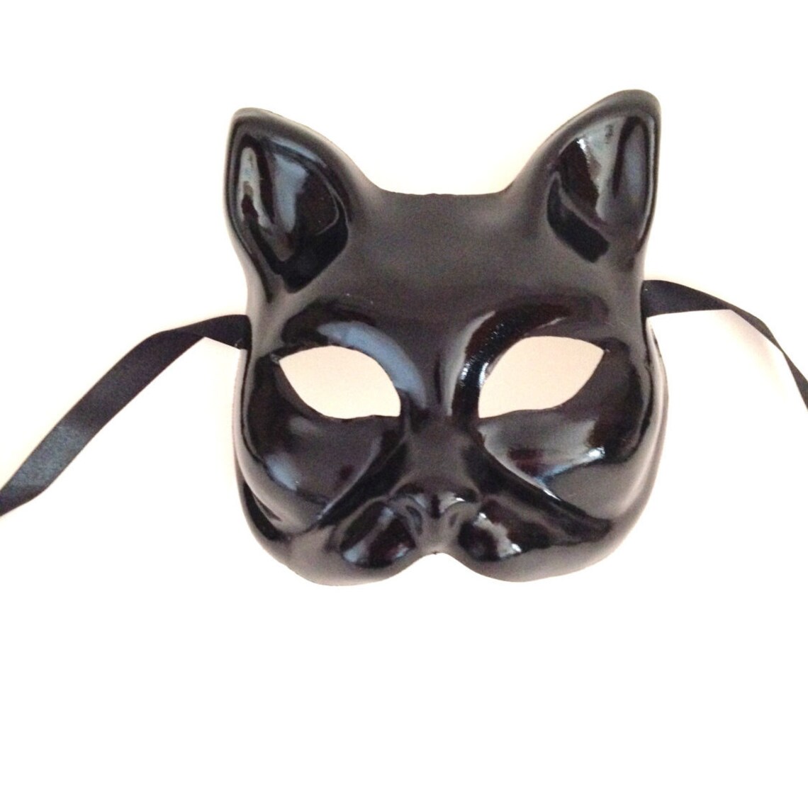 Black Cat Masquerade Mask - Etsy