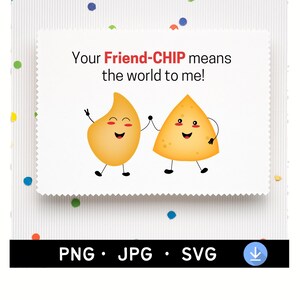 Printable Valentine's Cards for Kids | Friend Chip | Friendship Card ...