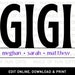 Gigi Monogram Editable Digital Download - Etsy