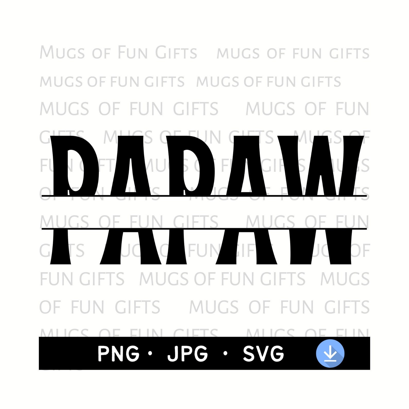 Papaw Split Frame Monogram SVG Papaw PNG Digital Download - Etsy