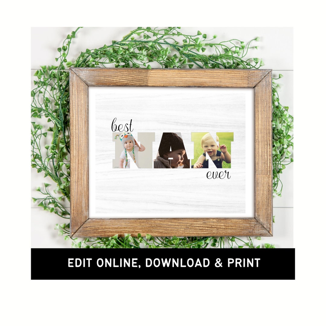Nan Photo Collage | Nan Gifts | Digital Download - Etsy
