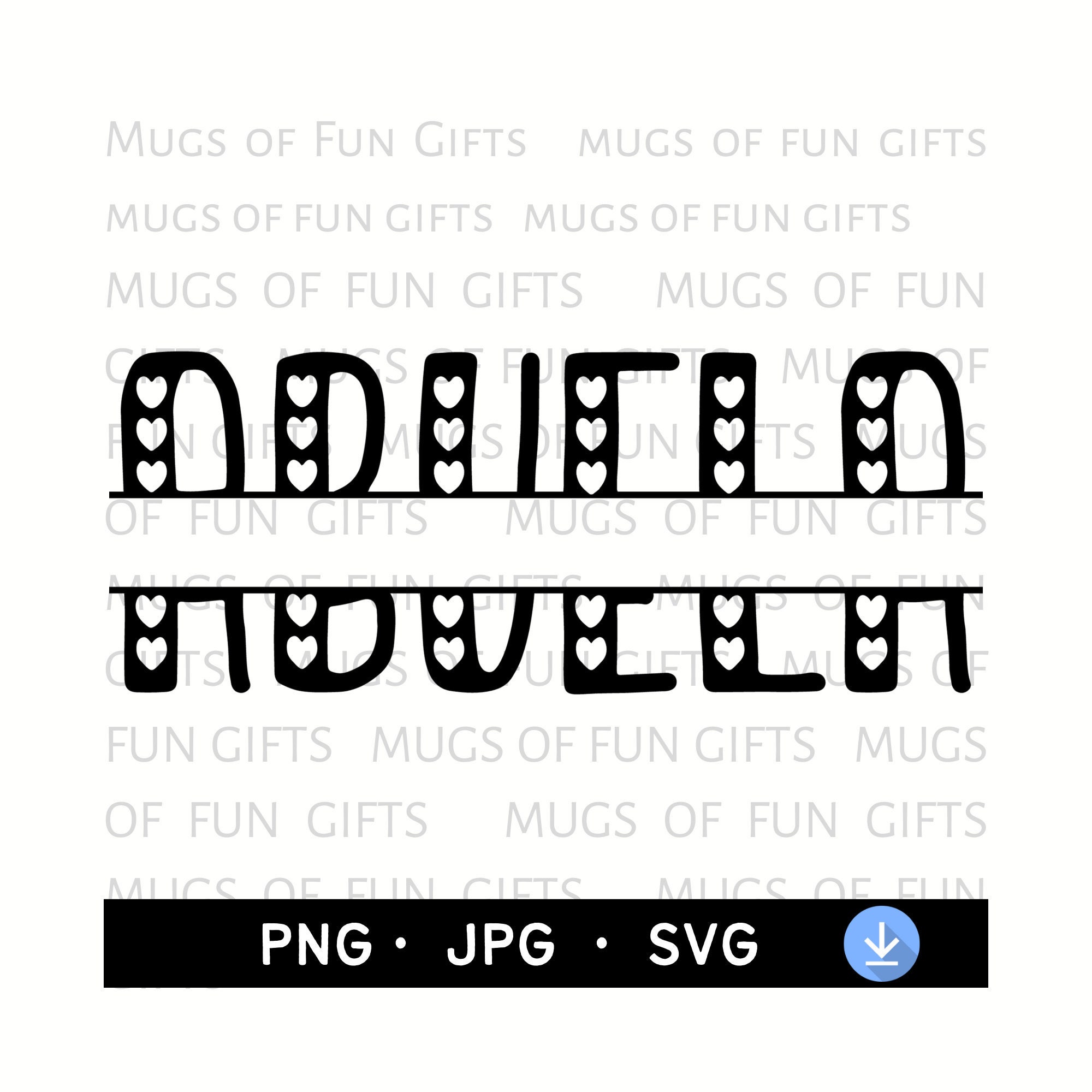 Abuela SVG Abuela Split Frame Monogram Digital Download | Etsy