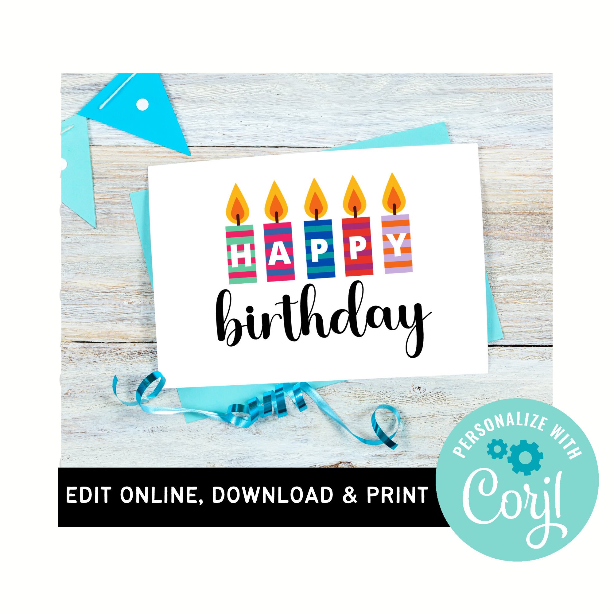 Birthday Card | Digital Download - Etsy