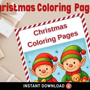Printable Christmas Coloring Pages Bundle for Kids and Adults | Merry ...