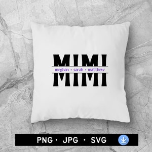 Mimi SVG | Mimi Split Frame Monogram | Digital Download - Etsy