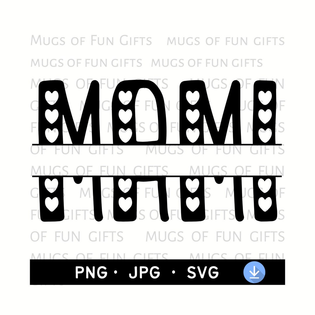 Mami SVG Mami Split Frame Monogram Digital Download - Etsy
