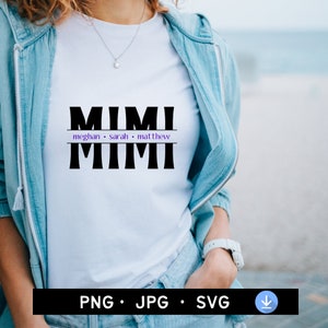 Mimi SVG | Mimi Split Frame Monogram | Digital Download - Etsy