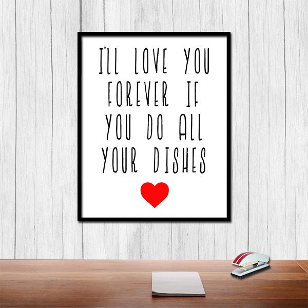 Clean up Sign Digital Download Dishes Sign Chores Sign Printable Art Do ...