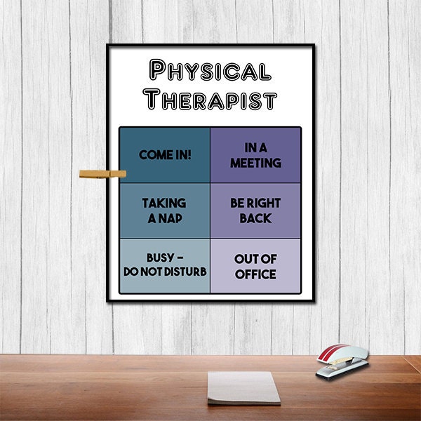 Physical Therapist Door Sign Digital Download Physical - Etsy