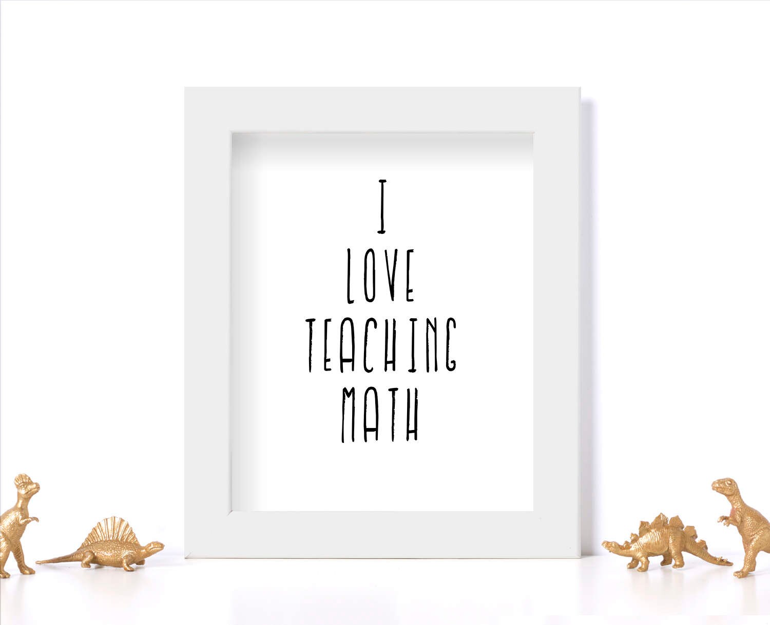 I Love Teaching Math Digital Download Gift for Math Teacher - Etsy