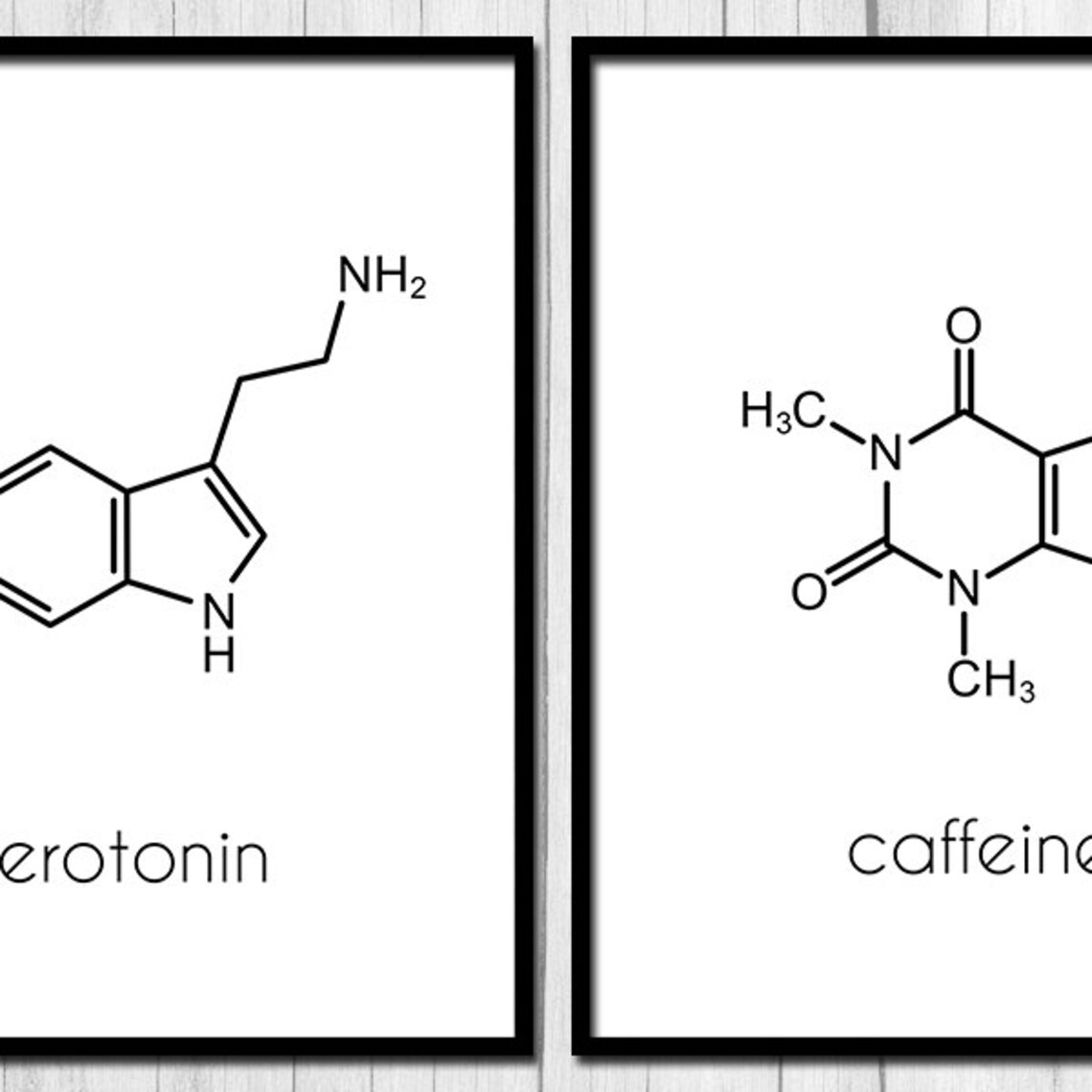 Alcohol Sign Digital Download Caffeine Sign Printable Art Chemicals ...