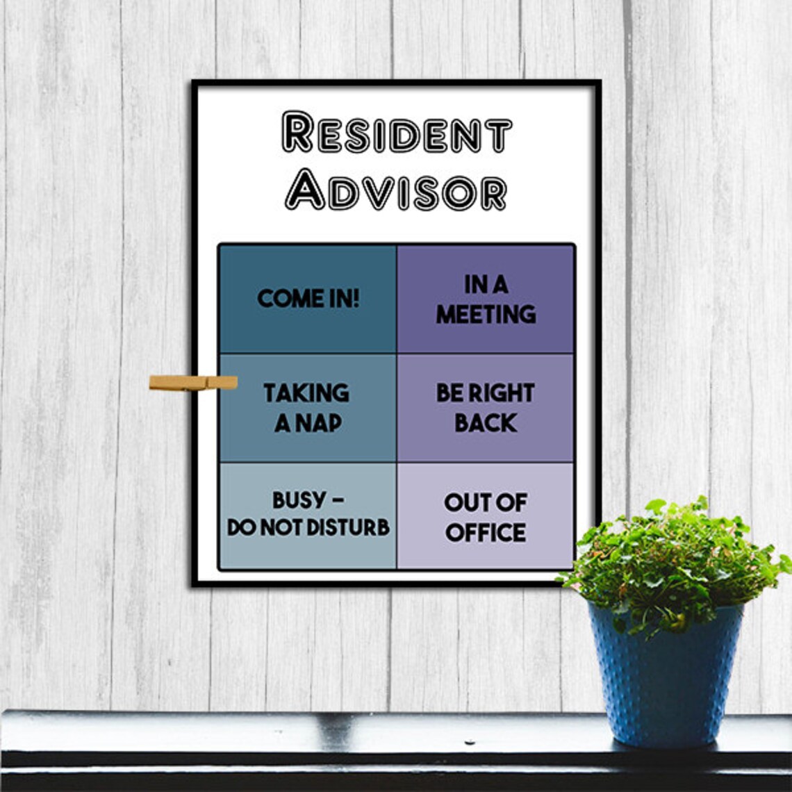 RA Door Sign Resident Advisor Sign Digital Download College Door Sign ...