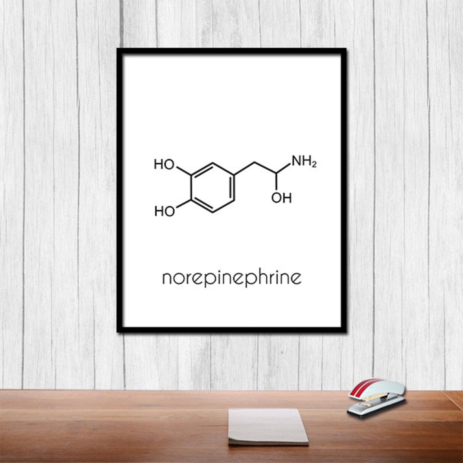 Norepinephrine Molecule Art Digital Download Norepinephrine Print ...