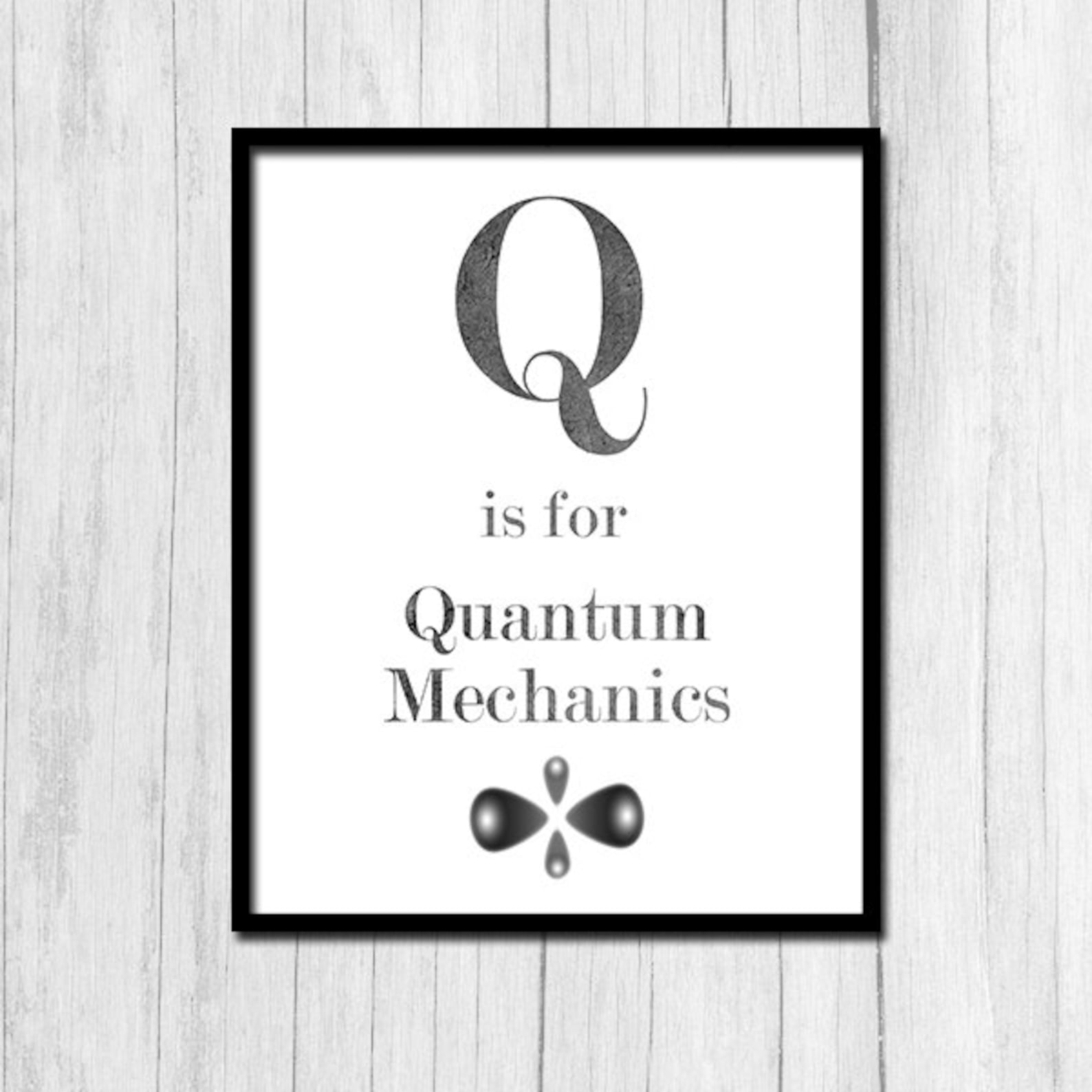 Quantum Physics Poster Digital Download Quantum Mechanics - Etsy