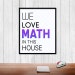 Printable Art we Love Math in This House Digital Download Math Art ...