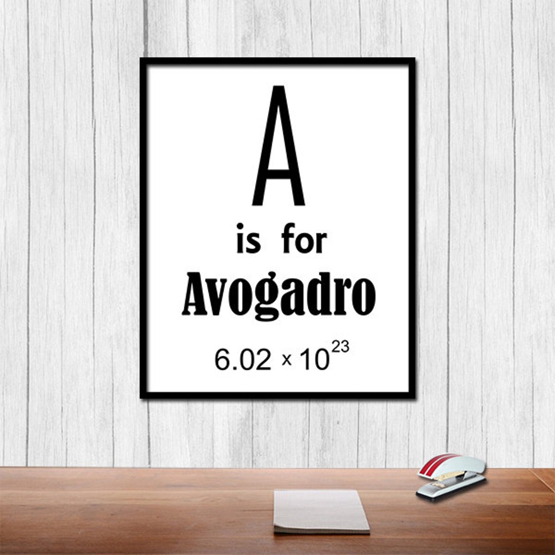 Avogadro Print Digital Download Chemistry Classroom Wall Decor Avogadro ...