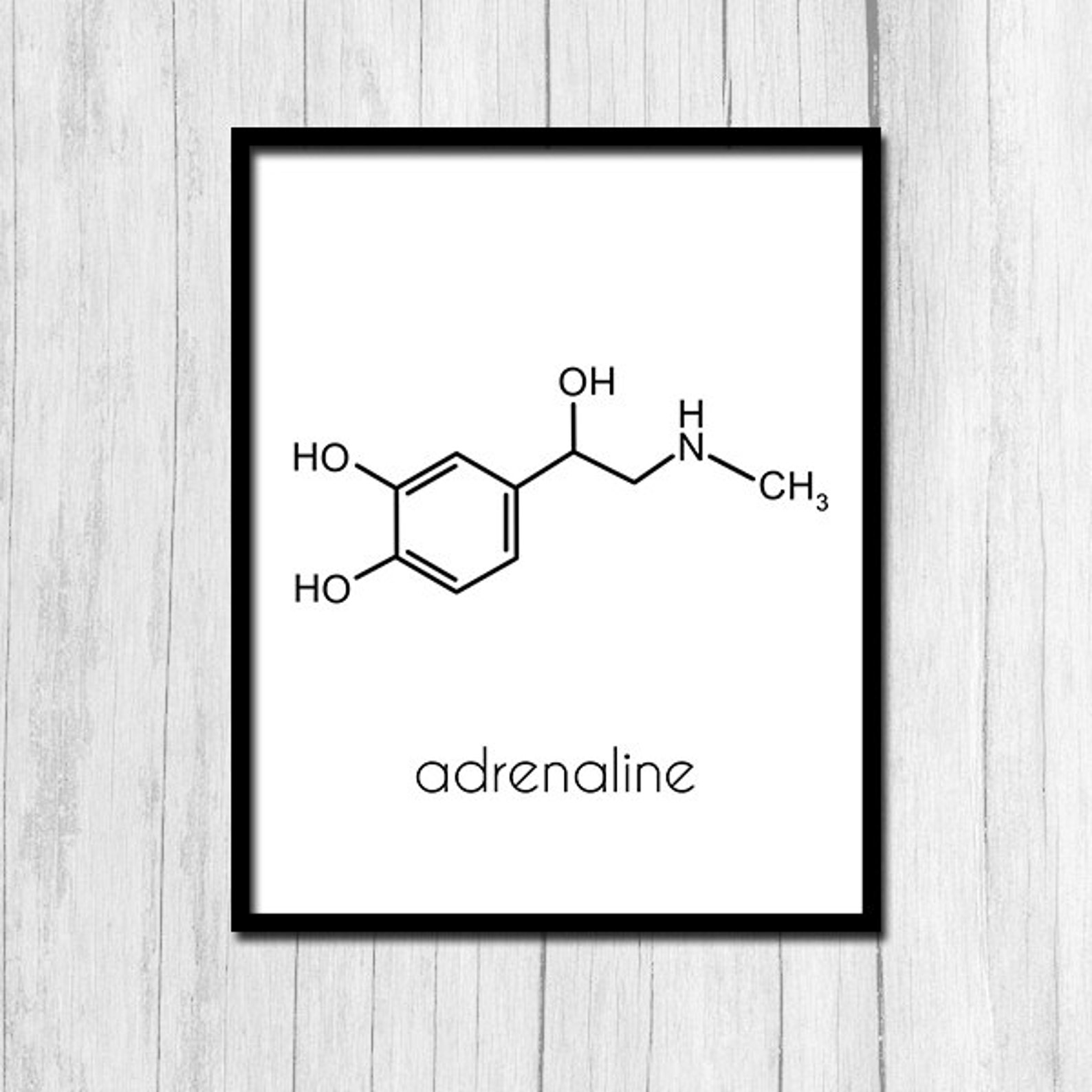 Adrenaline Molecule Art Digital Download Adrenaline Print Printable Art ...