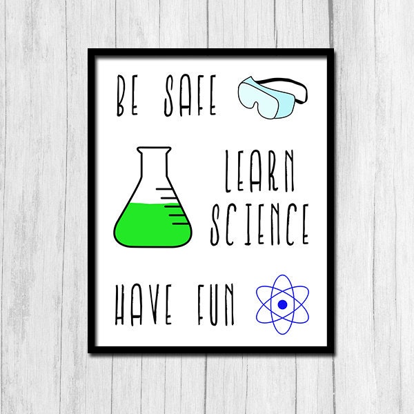 Science Teacher Gift Classroom Decor Back to School Poster | Etsy