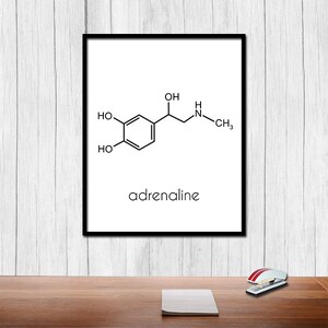 Adrenaline Molecule Art Digital Download Adrenaline Print Printable Art ...