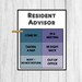 RA Door Sign Resident Advisor Sign Digital Download College Door Sign ...