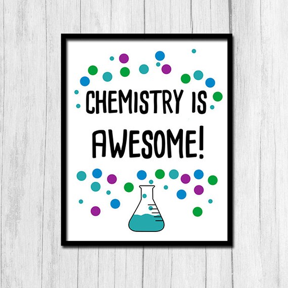 Chemistry Art Digital Download Chemistry Print Classroom Print | Etsy