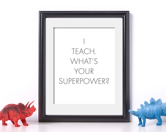 I Teach Sunday School Whats Your Superpower. Instant Digital - Etsy