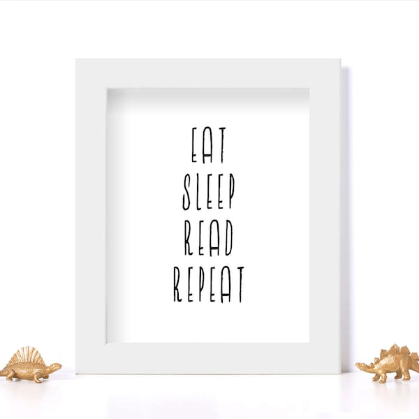 Eat Sleep Read - Etsy