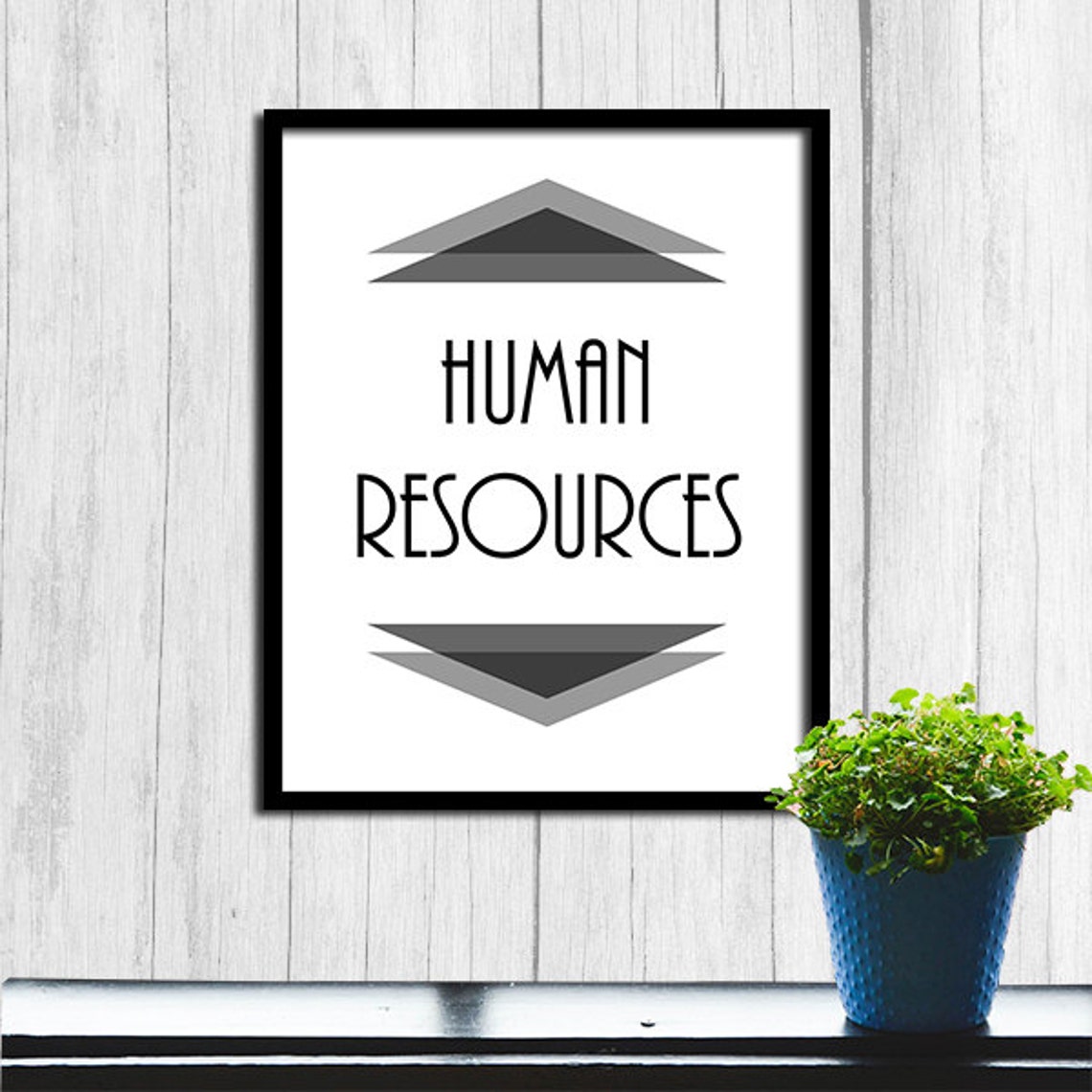 Human Resources Door Sign Printable Art Office Decor Digital Download ...