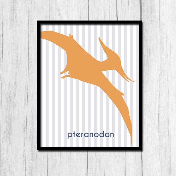 Pteranodon Print, Dinosaur Printables, Kids Room Decor, Printable Wall ...