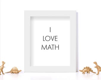 Math Digital Print Digital Math Art Classroom Poster Includes Multiple ...