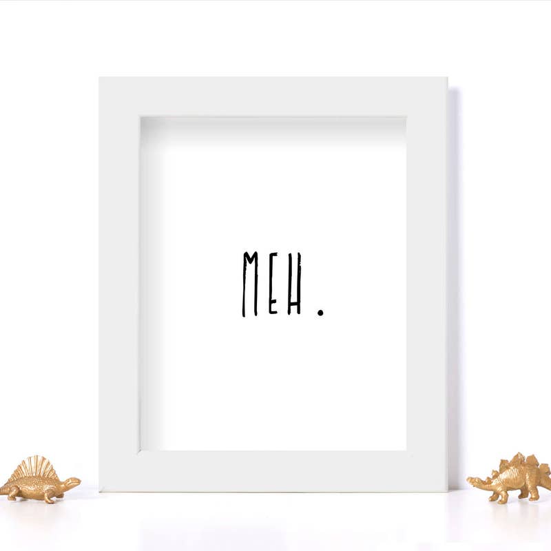 Meh Print - Etsy
