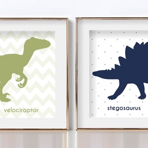 Dinosaur Wall Art Digital Download Dinosaur Print Blue - Etsy