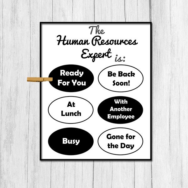 Hr Office Signs - Etsy