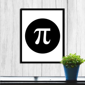 Algebra Poster Pi Art Digital Download Math Poster Geometry Poster ...