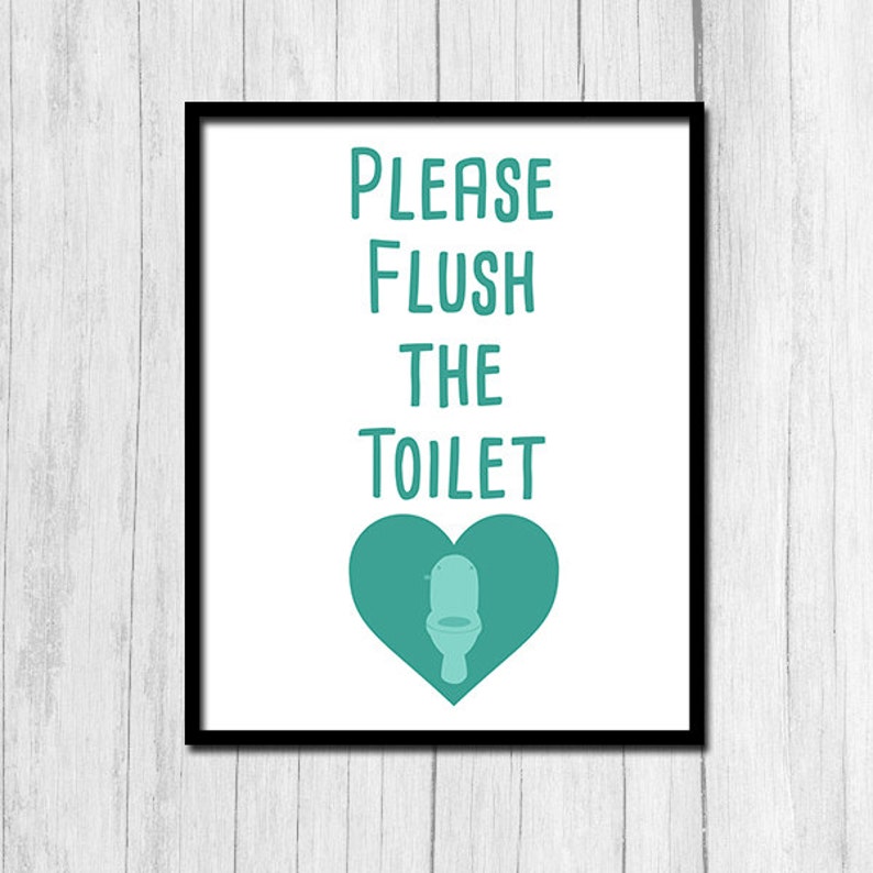 Descarga el cartel de WC instantánea para imprimir arte niños baño ...