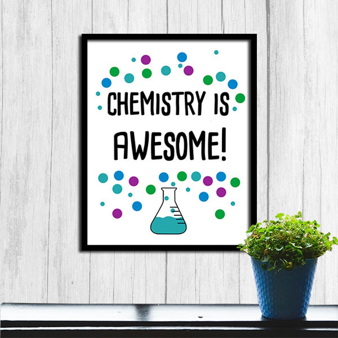 Chemistry Art Digital Download Chemistry Print Classroom Print - Etsy